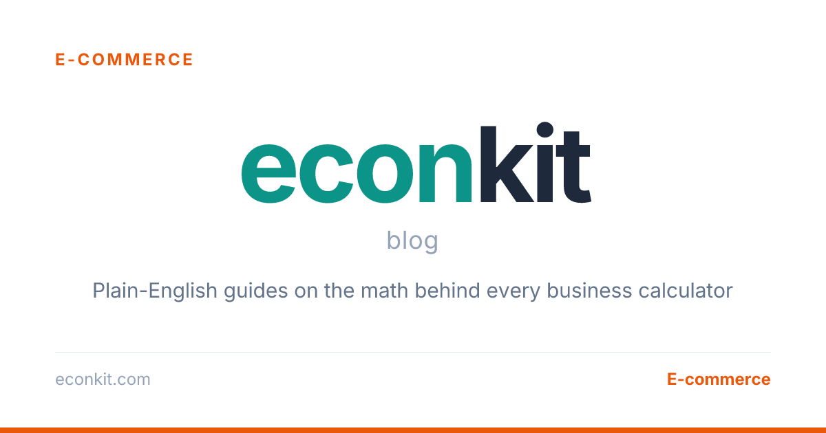 Dropshipping Profit Margins 2026 — Real Numbers by Niche | EconKit Blog